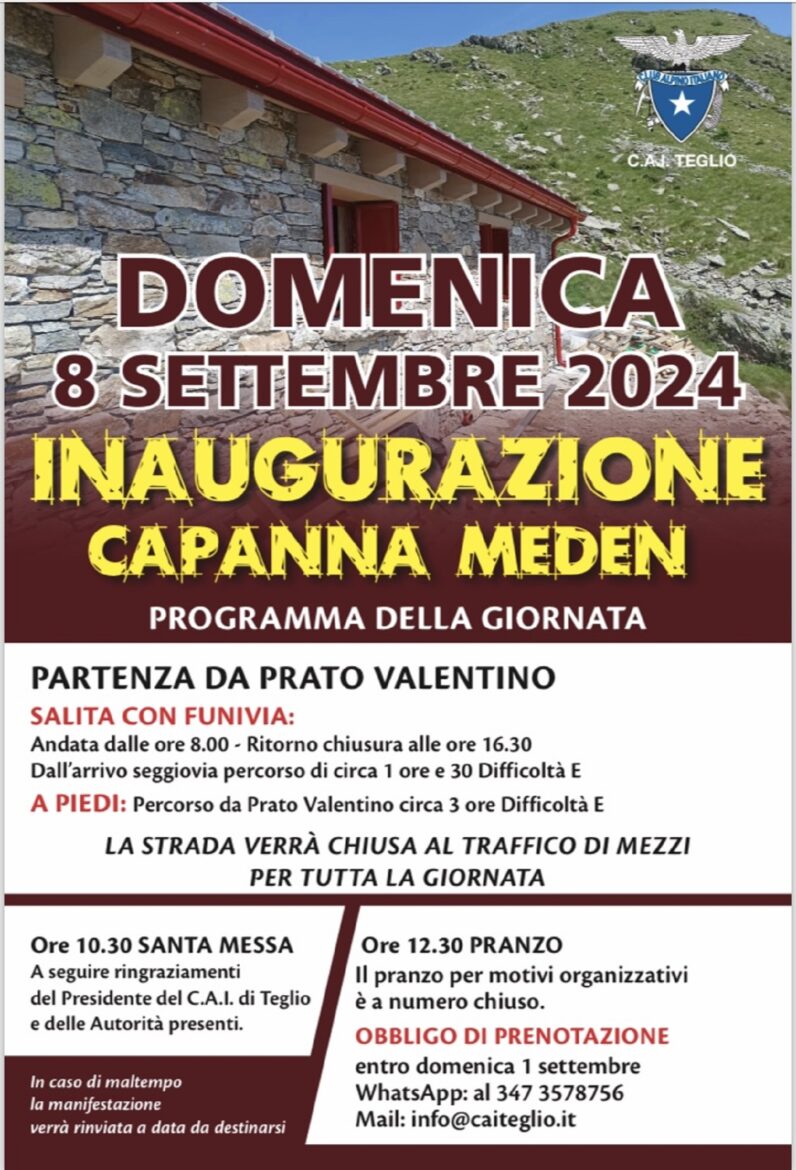 Capanna Meden, il sogno è diventato realtà e il taglio del nastro si ...